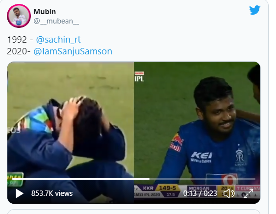 ಐಪಿಎಲ್ 2020: ಸಂಜು ಸಾಮ್ಸನ್ ಕ್ಯಾಚ್ ಮತ್ತು ಸಚಿನ್ ತೆಂಡುಲ್ಕರ್ ನೆನಪು...2020 ...